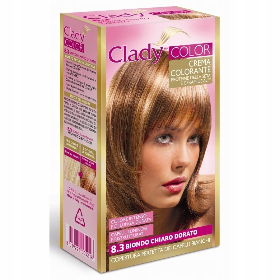 Clady color farba do włosów 8.3 jasny złoty blond | Sklep EMPIK.COM