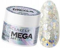 Claresa Mega Star Gel Brokatowy Żel Do Zdobień Silver Flicker 10 G ...