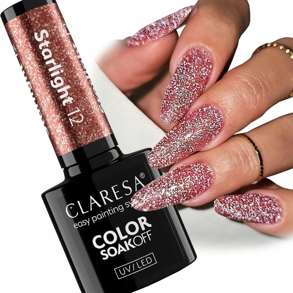 Claresa Starlight 12 Lakier Hybrydowy Brokatowy Efekt Flash 5 G | Sklep EMPIK.COM