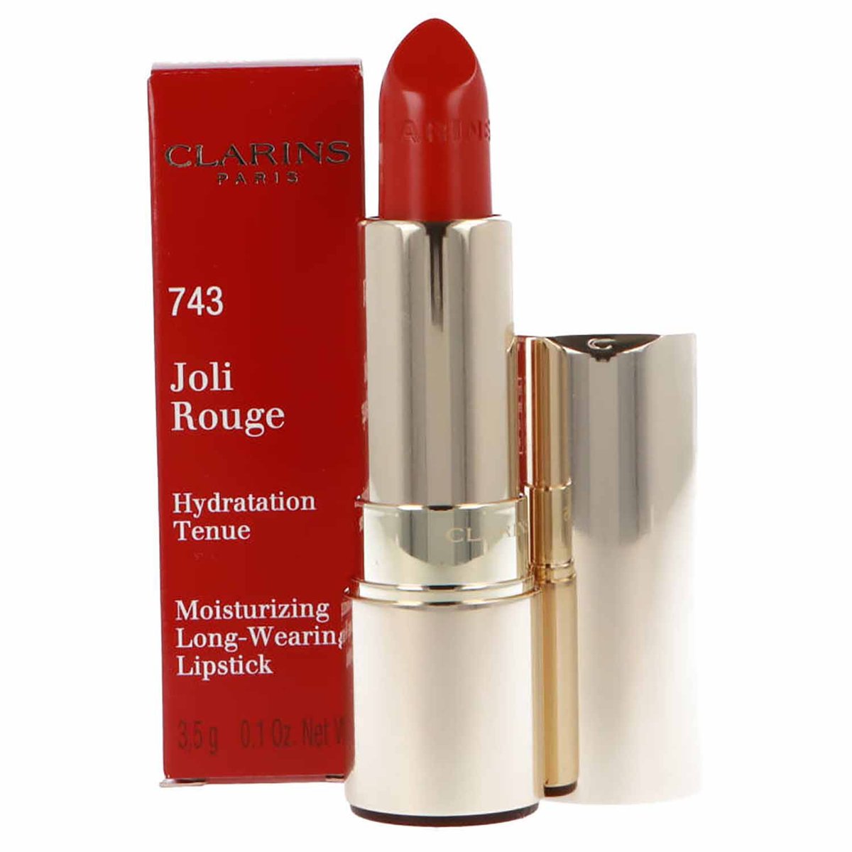 Clarins, Joli Rouge, Pomadka do ust 743 Cherry Red, 3 g | Sklep EMPIK.COM