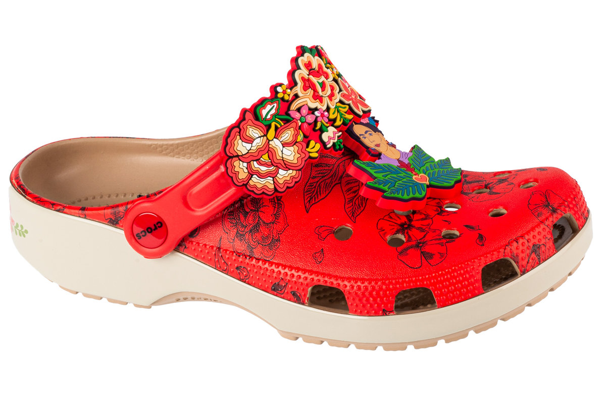 Classic Frida Kahlo Classic Clog 209450-2Y2, Damskie, klapki, Czerwony ...