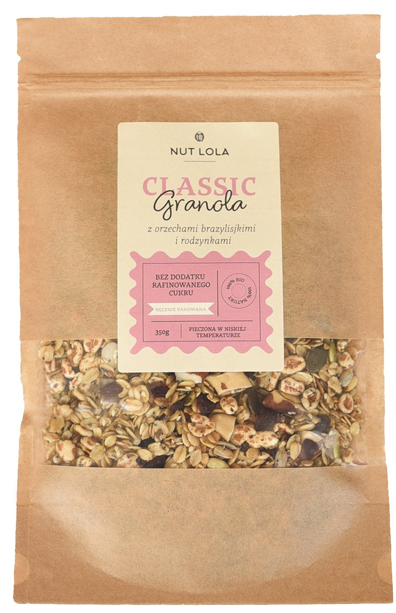 Classic Granola z orzechami brazylijskimi i miodem z lokalnej pasieki ...