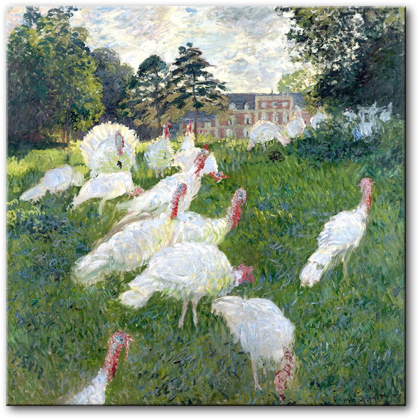 Claude Monet, białe indyki. - PR05243 - PRINTORAMA | Sklep EMPIK.COM