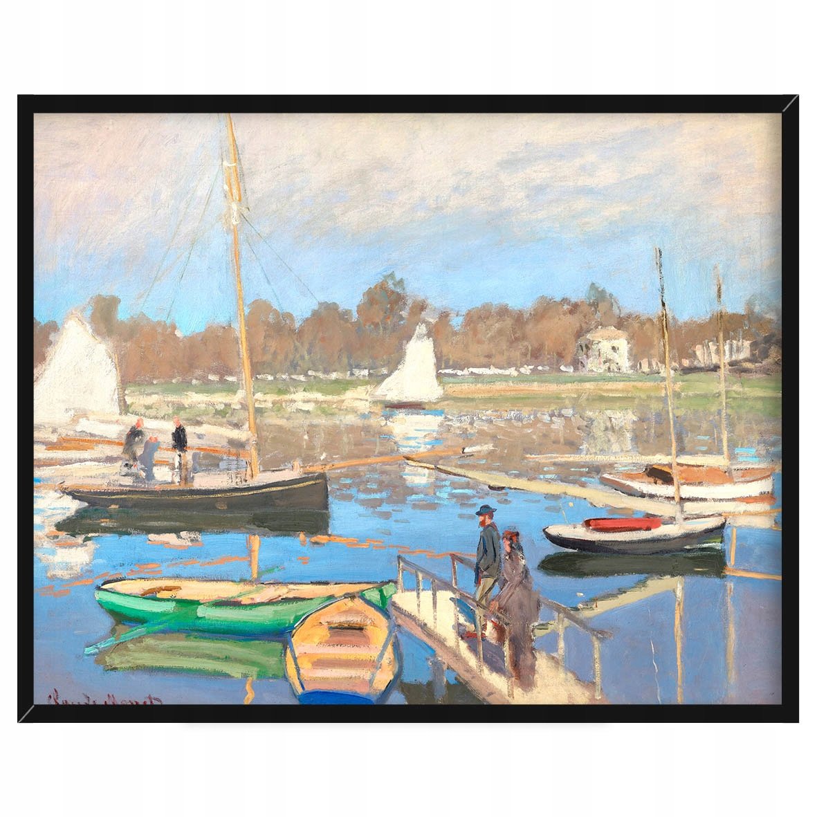 Claude Monet Sekwana w Argenteuil OBRAZ 50x40 - ANTYKWARIAT "CZUŁA JEST ...