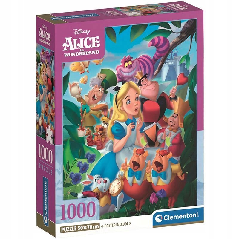 CLE puzzle 1000 Compact Alice in Wond - Clementoni | Sklep EMPIK.COM