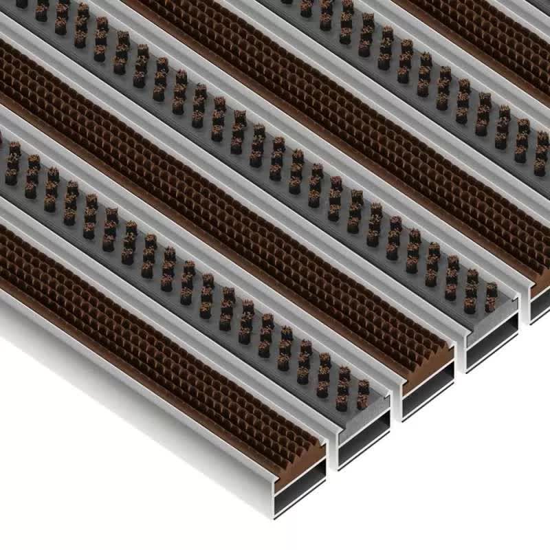 Clean Rubber - Scrub 80 x 100 cm - wycieraczka aluminiowa - 22 mm ...