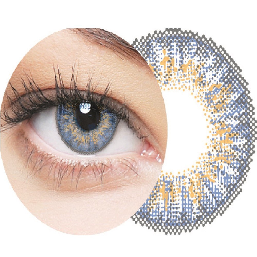 Clear Lab, Clear Color 55, Kolorowe soczewki kontaktowe Niebieskie ...