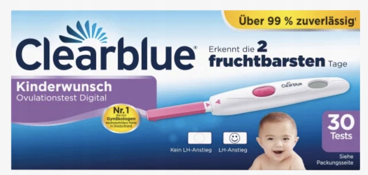 CLEARBLUE cyfrowy test owulacyjny DUAL 30szt | Sklep EMPIK.COM
