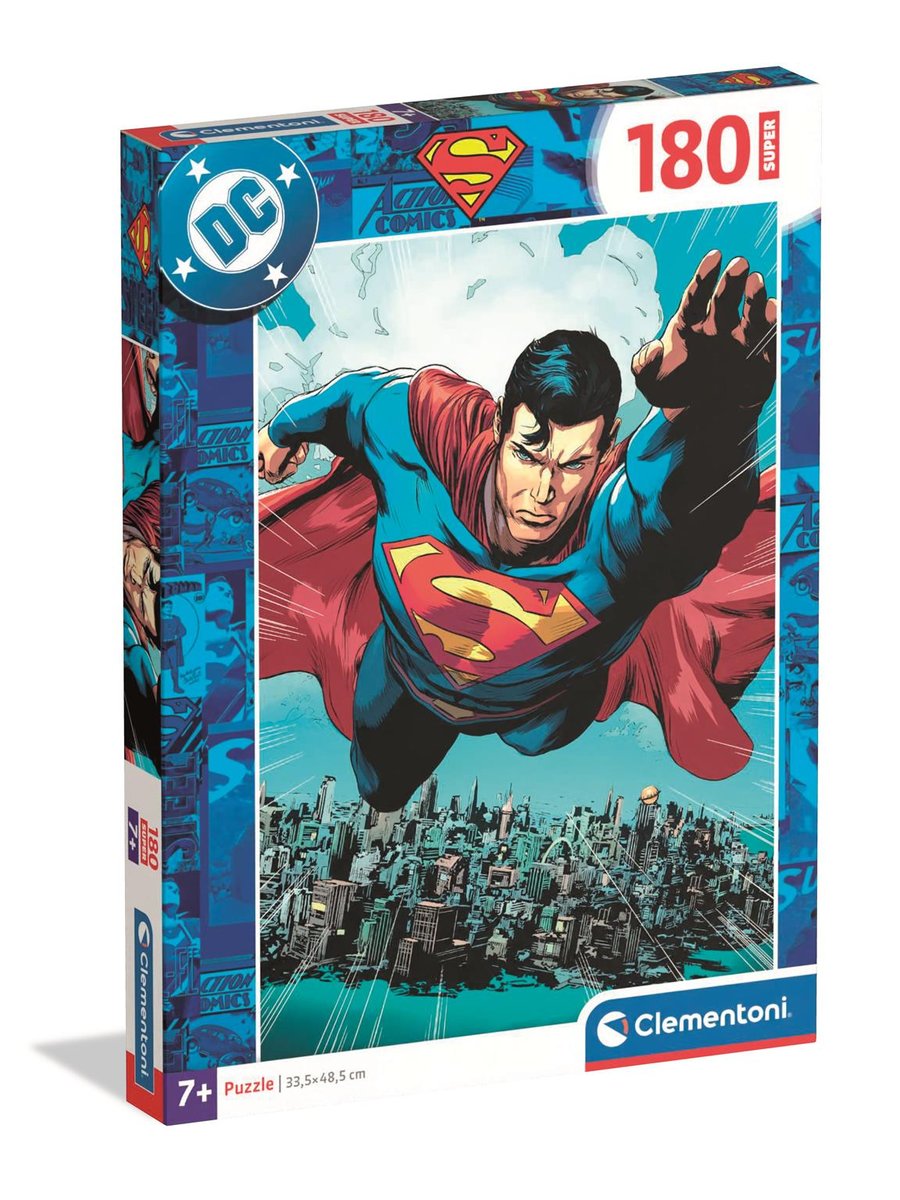 Clementoni, Puzzle 180 Super Superman 29801 - Clementoni | Sklep EMPIK.COM