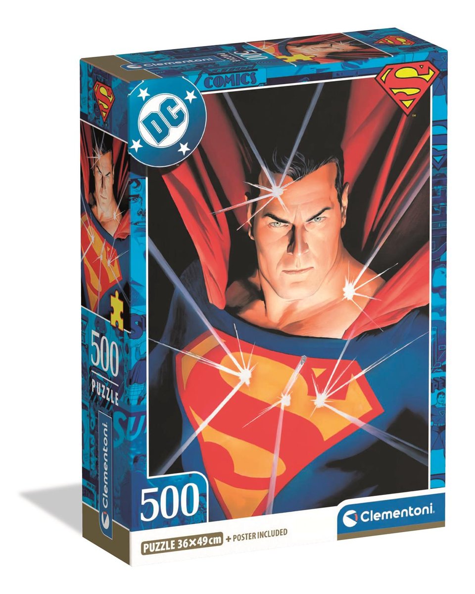 Clementoni, Puzzle 500 Compact Dc Superman 35601 - Clementoni | Sklep ...