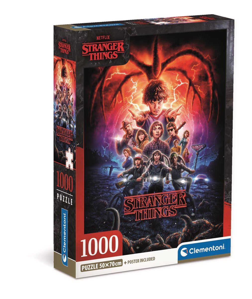 Clementoni, Puzzle, Compact Box, Netflix Stranger Things, 1000 el ...