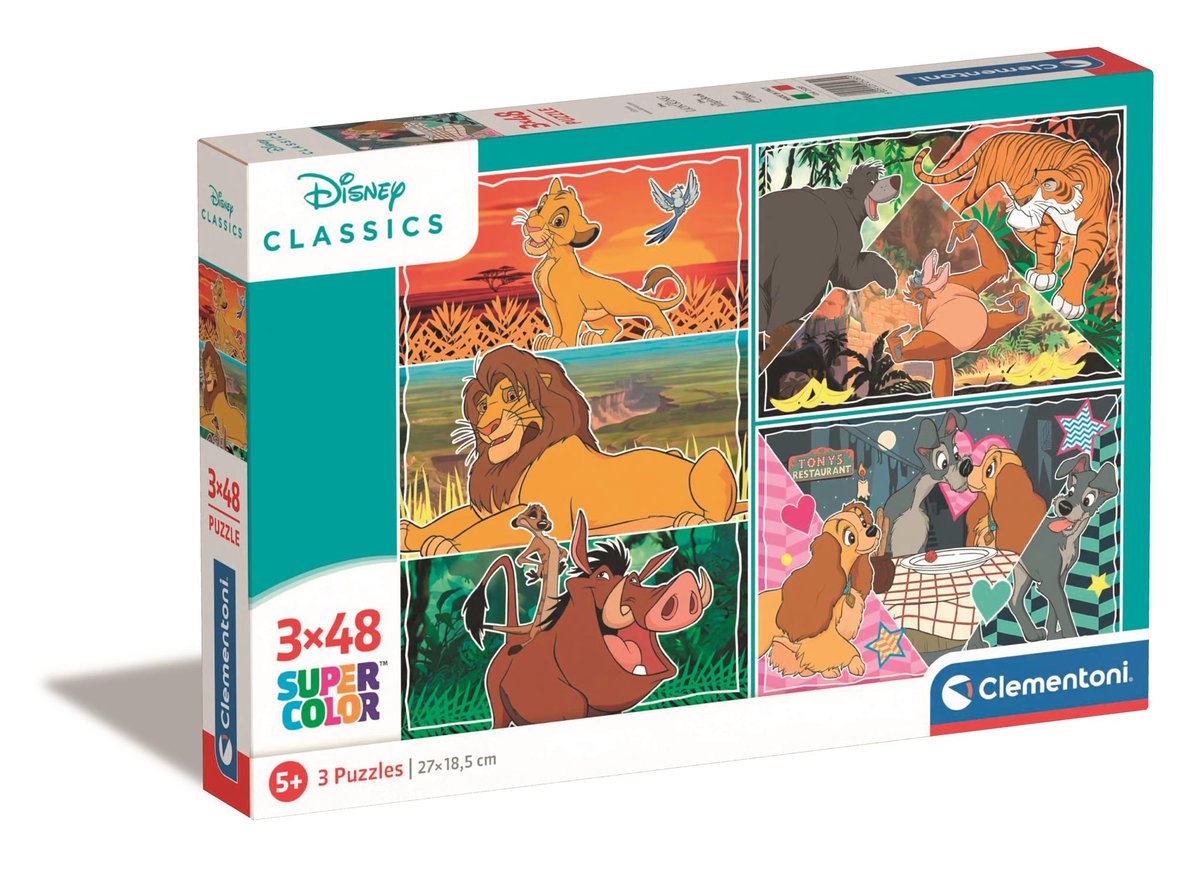 Clementoni, puzzle, Disney Animals, 3x48 el. - Clementoni | Sklep EMPIK.COM