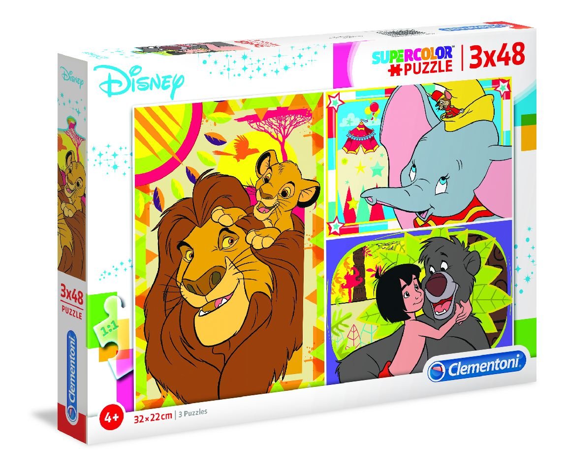 Clementoni, puzzle, Disney Classic 3w1, 3x48 el. - Clementoni | Sklep ...
