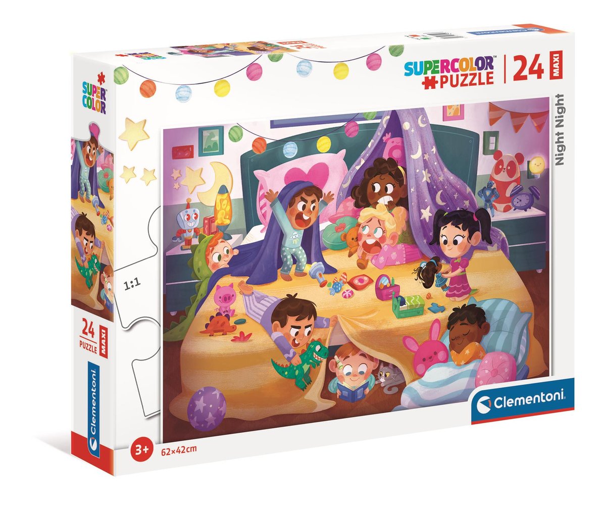 Clementoni, puzzle, Super Color Nocna Pora, 24 el. - Clementoni | Sklep ...
