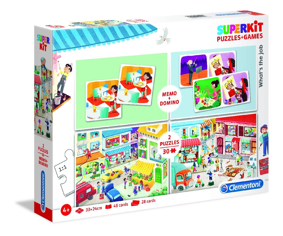Clementoni, puzzle, Superkit What'S The Job, zestaw Clementoni, puzzle ...