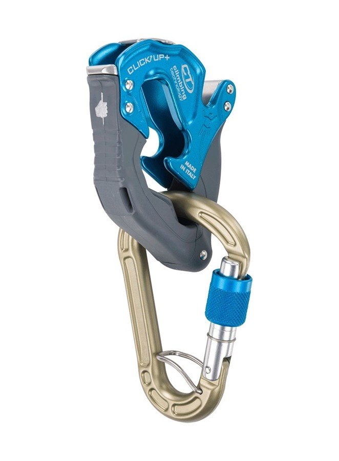 CLIMBING TECHNOLOGY Przyrząd asekuracyjny CLICK UP PLUS-Niebieski ...