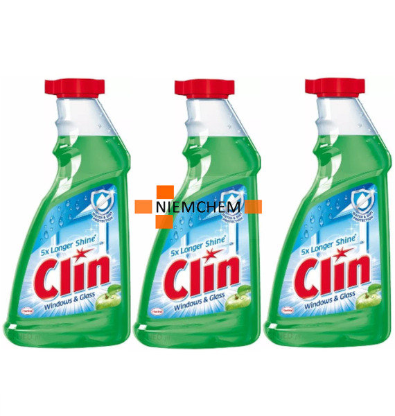 Clin Zapas Płyn do Szyb Okien Zestaw 3 x 500ml - Clin | Sklep EMPIK.COM