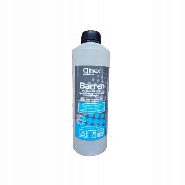 Clinex Barren płyn do mycia i dezynfekcji 1L - Clinex | Sklep EMPIK.COM