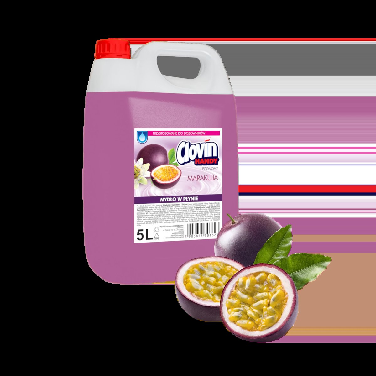Clovin Handy, Mydło w Płynie Marakuja, 5L | Sklep EMPIK.COM