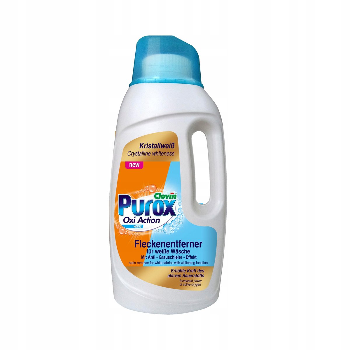 Clovin Purox Tlenowy Odplamiacz W Płynie Do Tkanin Białych 1500 ml ...