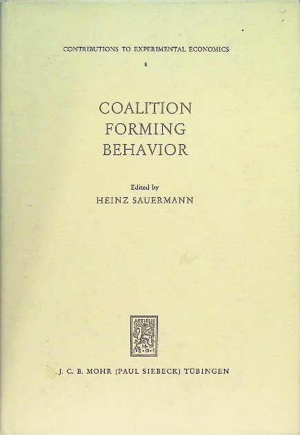 Coalition forming behavior - Opracowanie zbiorowe | Książka w Empik