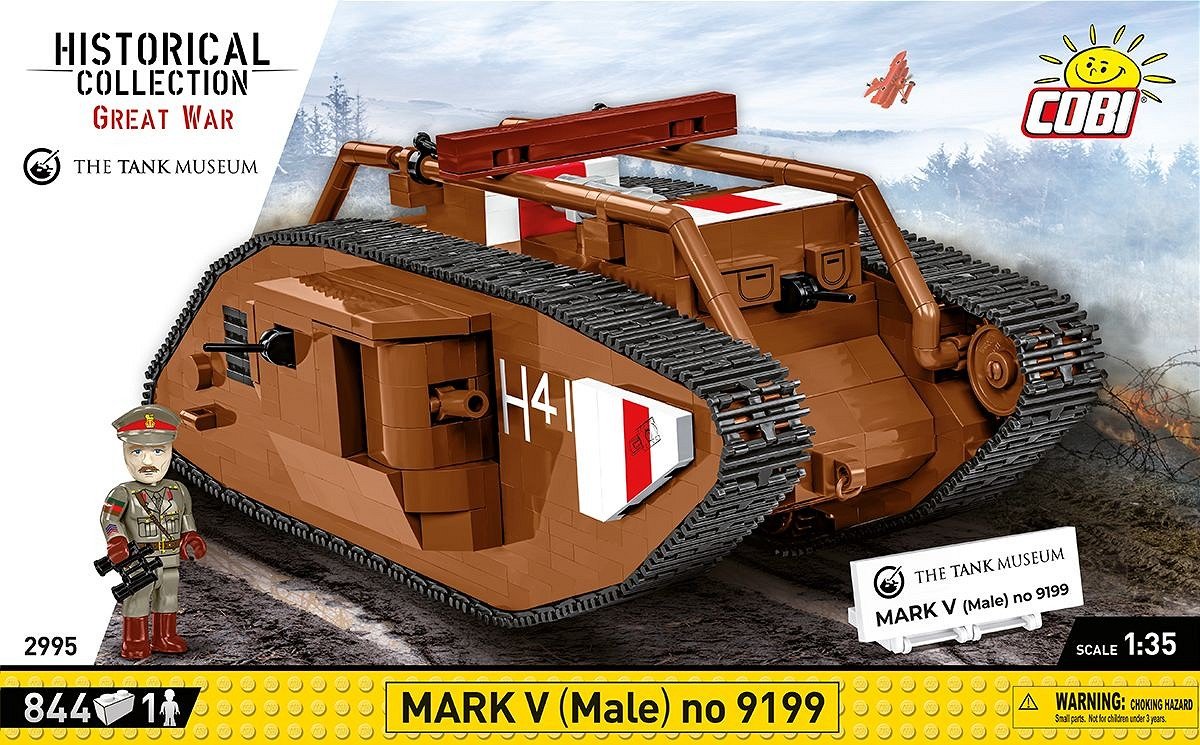 COBI Historical Collection Great War, czołg mark v (male) no 9199 844 ...