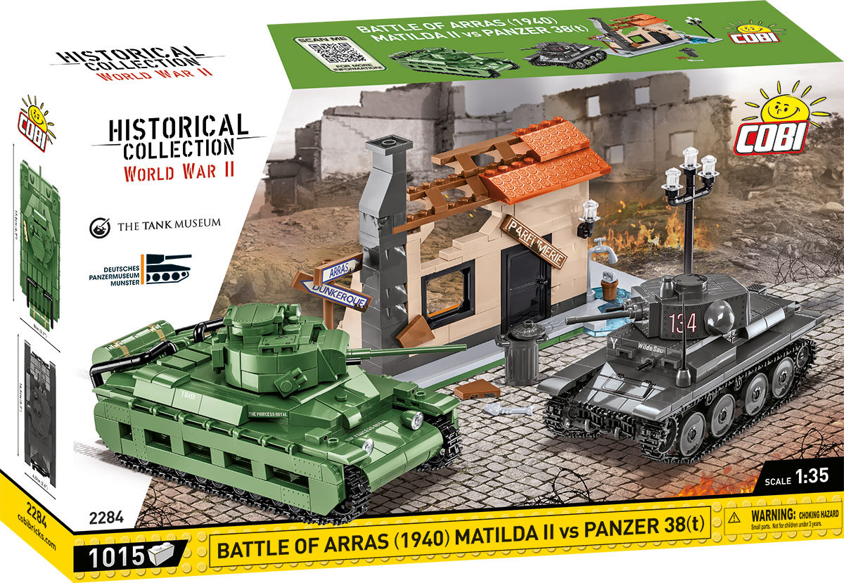 Cobi, klocki, HC WWII Czołg Panzer 38 (T) & Matilda, 2284 - COBI ...