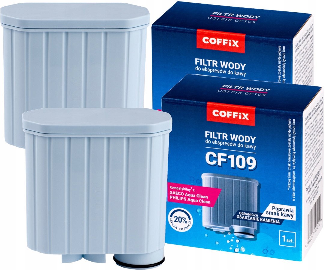 COFFIX Filtr Wody do Ekspresu Philips / Saeco - AquaClean zamiennik CF109 x 2 - Coffix | AGD ...