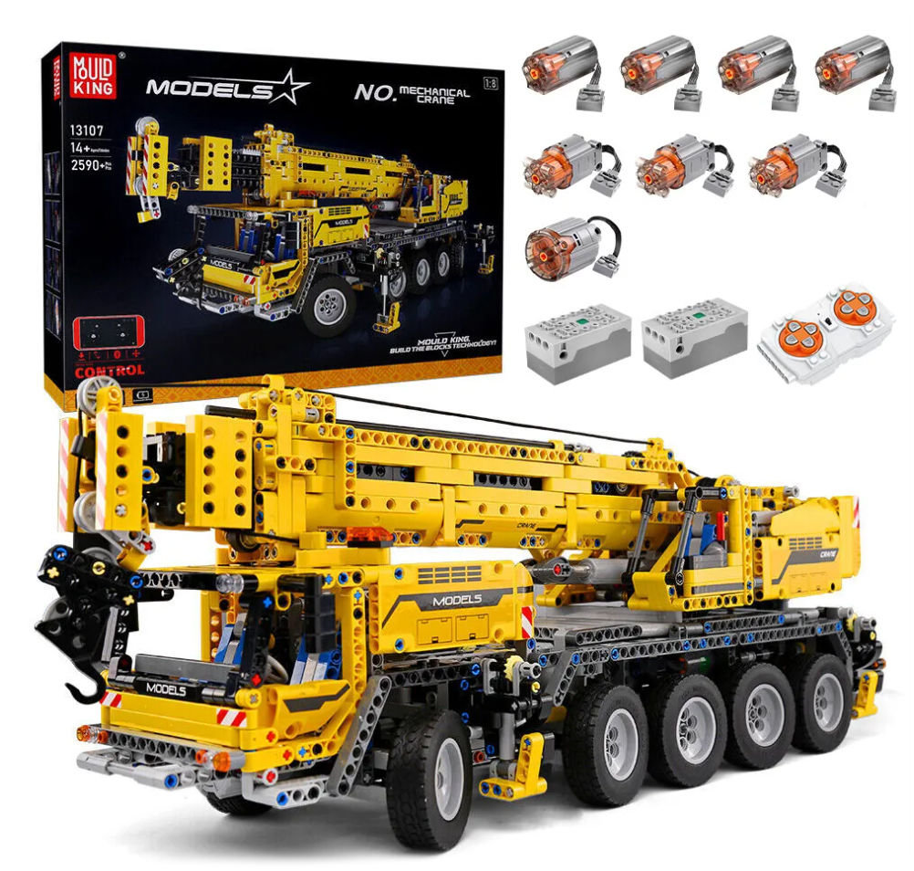 COIL Klocki konstrukcyjne zestaw 2590 elementów mega duży dźwig żuraw ...