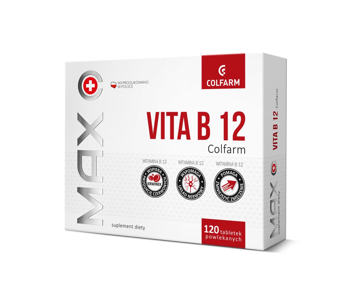 COLFARM Witamina B12 Max Vita, 120 tabletek | Sklep EMPIK.COM