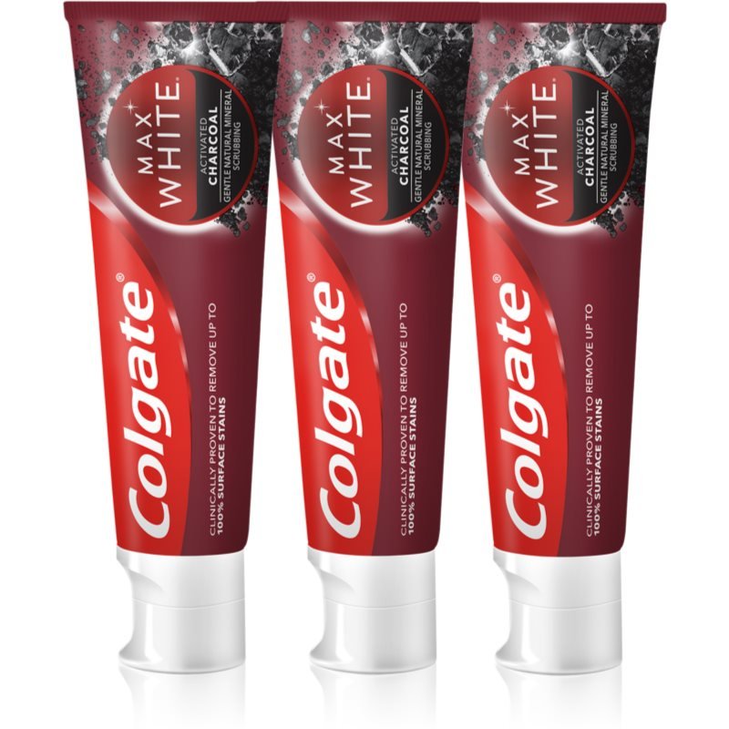 Colgate Max White Charcoal wybielająca pasta do zębów z aktywnym węglem ...