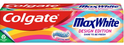 Colgate Max White Design Edition Crystal Mint, Pasta Do Zębów, 75ml ...