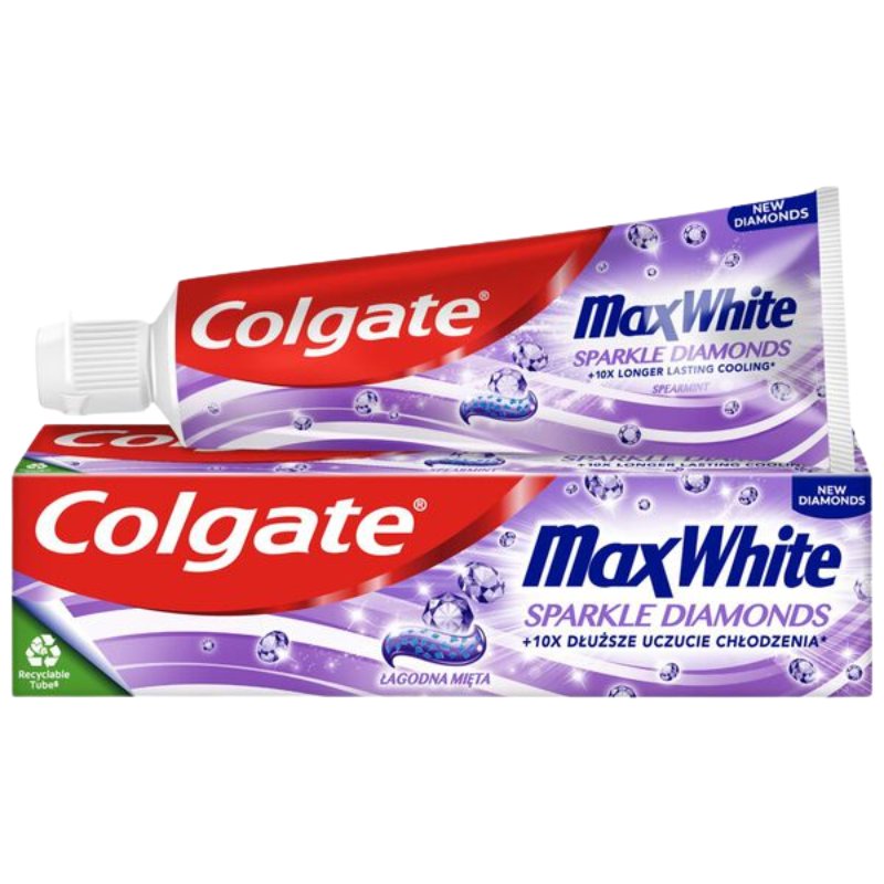 Colgate Max White Sparkle Diamond Wybielająca Pasta do Mycia Zębów 75ml ...