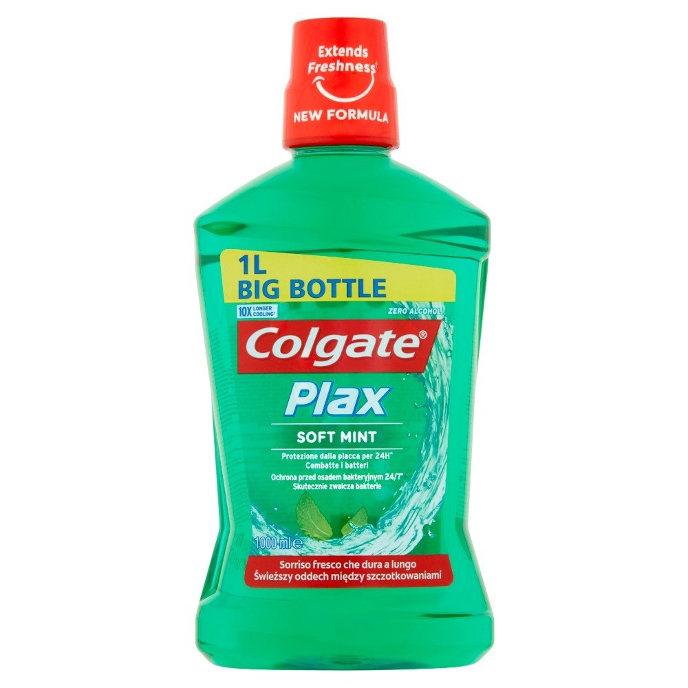 Colgate, Plax, płyn do płukania ust Soft Mint, 1000 ml | Sklep EMPIK.COM