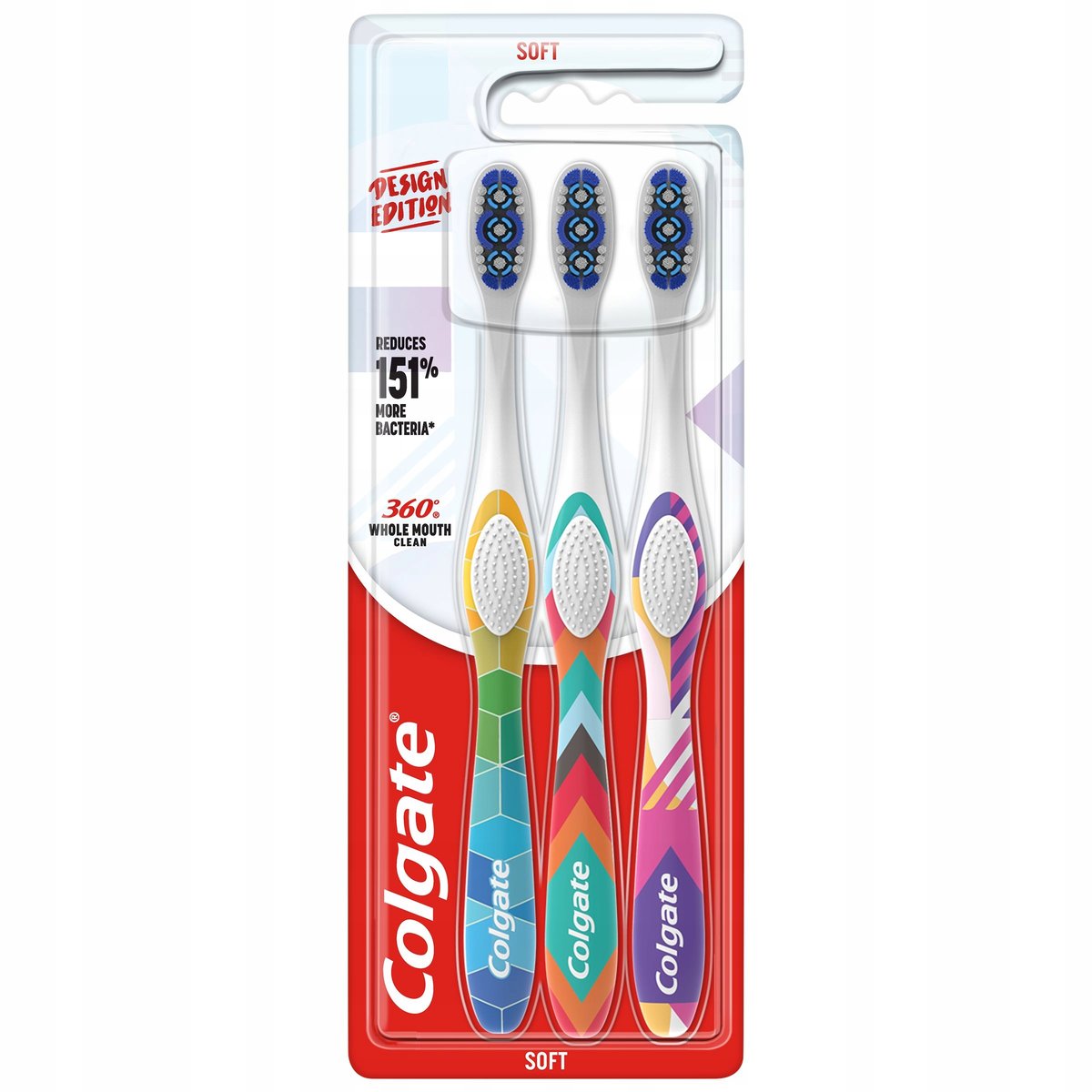 Colgate, Szczoteczki Do Zębów Design Edition, Soft, 3 Szt. | Sklep ...