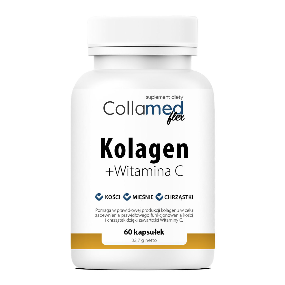 Collamed Flex kolagen z witaminą C na stawy, kości oraz chrząstki 60 ...