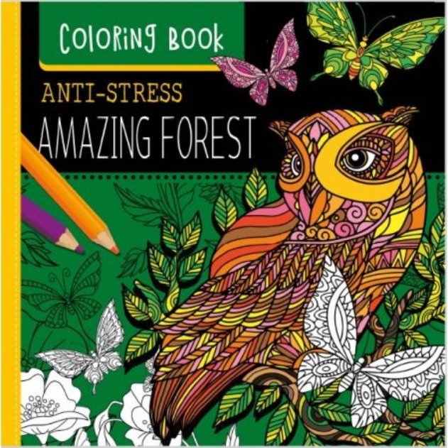 Coloring book anti stress amazing forest - W opisie | Książka w Empik
