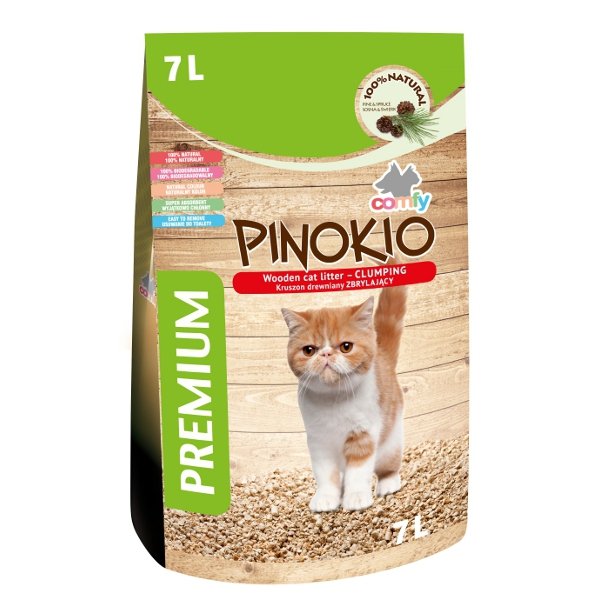 Comfy, Żwirek dla kotów Pinokio Kruszon Zbrylający 7L - Comfy | Sklep ...