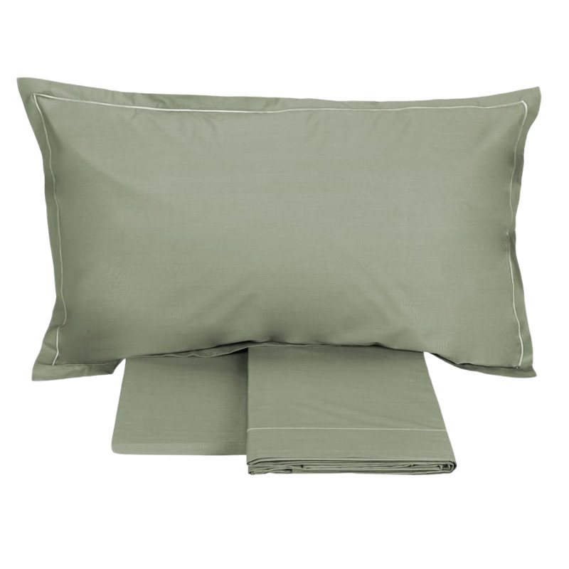 Completo letto matrimoniale Fazzini in percalle di puro cotone 200TC ...