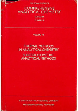 Comprehensive analytical chemistry volume VII - | Książka w Empik