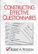 Constructing Effective Questionnaires - Peterson Robert A. | Książka w Empik
