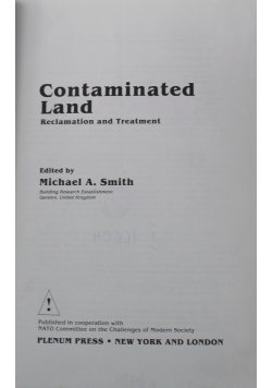 Contaminated Land - Michael A. Smith | Książka w Empik