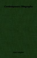 Contemporary Biography - Longaker Mark | Książka w Empik