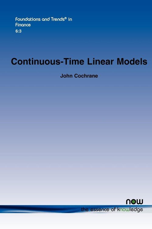 Continuous-Time Linear Models - Cochrane John | Książka w Empik