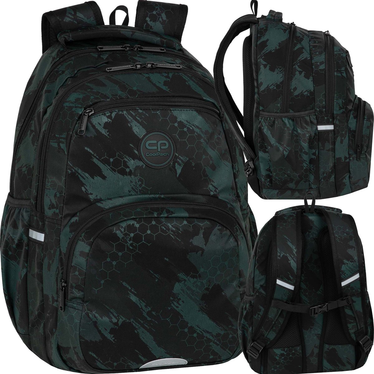 Coolpack Pojemny Plecak Szkolny Pick Młodzieżowy Trace Technic Green ... Coolpack Pojemny Plecak Szkolny Pick Młodzieżowy Trace Technic Green ...