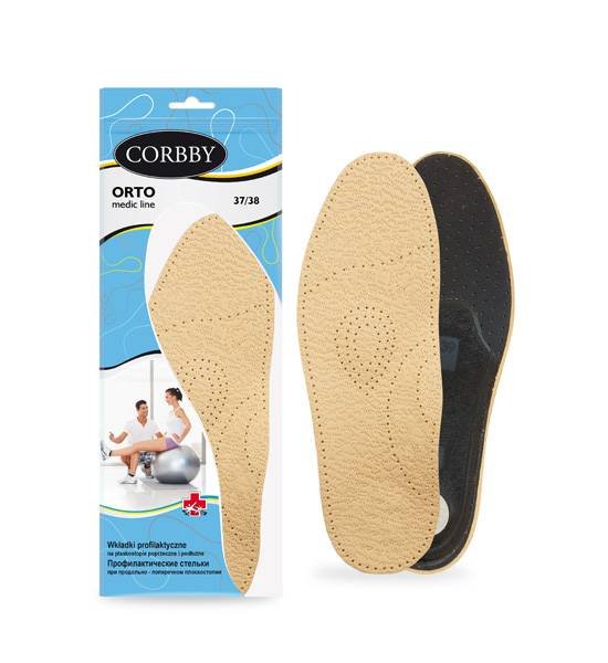 Corbby wkładki orto skórzane na płaskostopie r. 37 - OEM | Sport Sklep EMPIK.COM