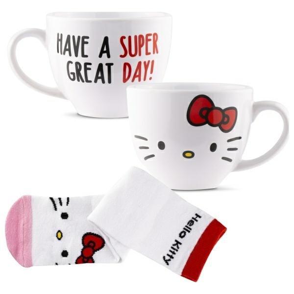 CORIEX ZESTAW PREZENTOWY HELLO KITTY - KUBEK ZE SKARPETKAMI SET1 10742 ...
