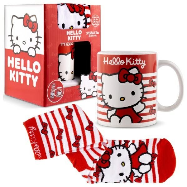 CORIEX ZESTAW PREZENTOWY HELLO KITTY - KUBEK ZE SKARPETKAMI SET2 10743 ...