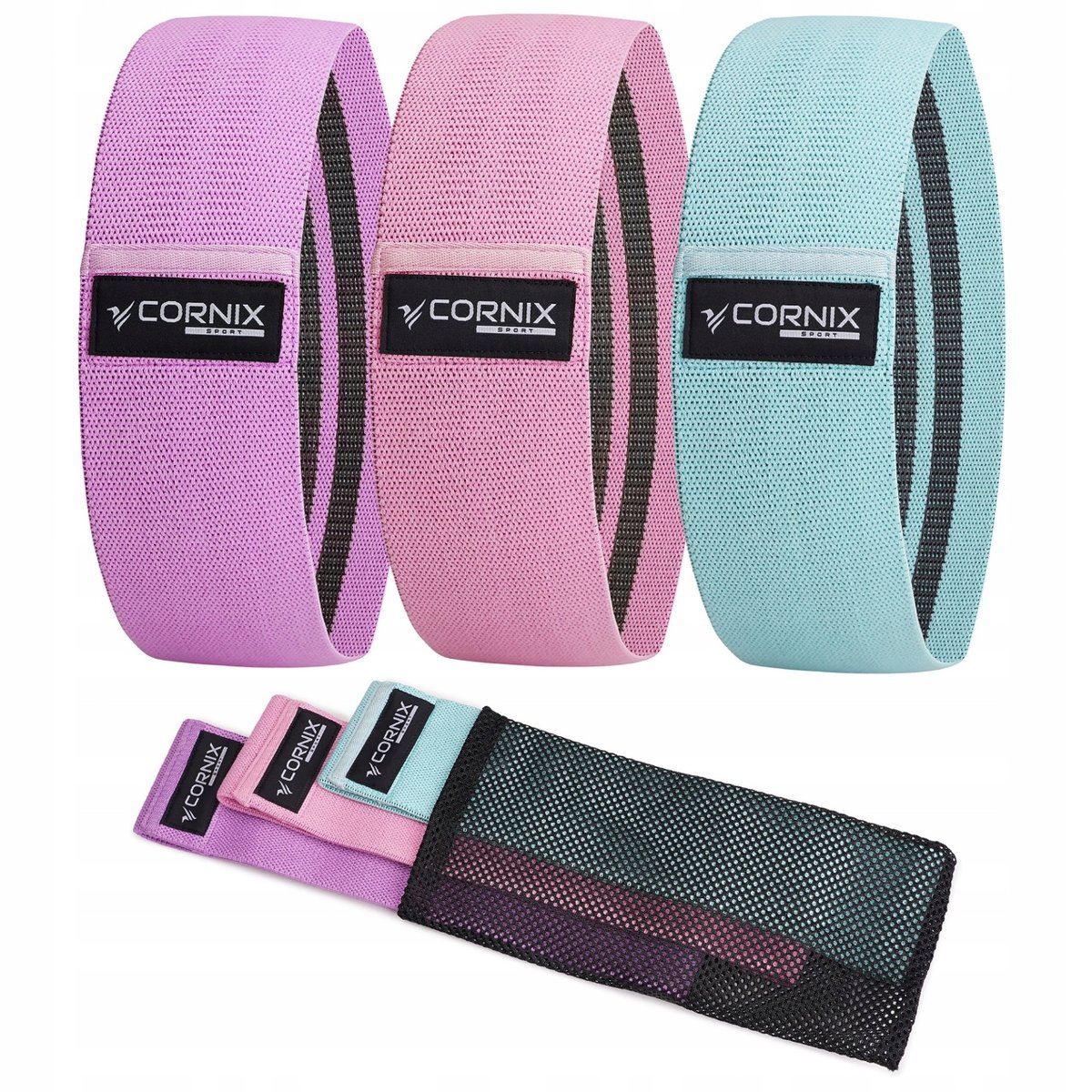 CORNIX GUMY OPOROWE 10–23 KG HIP BAND TAŚMY MATERIAŁOWE DO ĆWICZEŃ ...