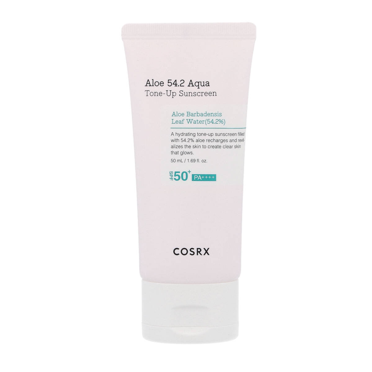 CosRx, Aloe 54.2 Aqua Tone-Up Sunscreen, Lekki Krem Tone-up Z Filtrem Przeciwsłonecznym SPF 50 ...